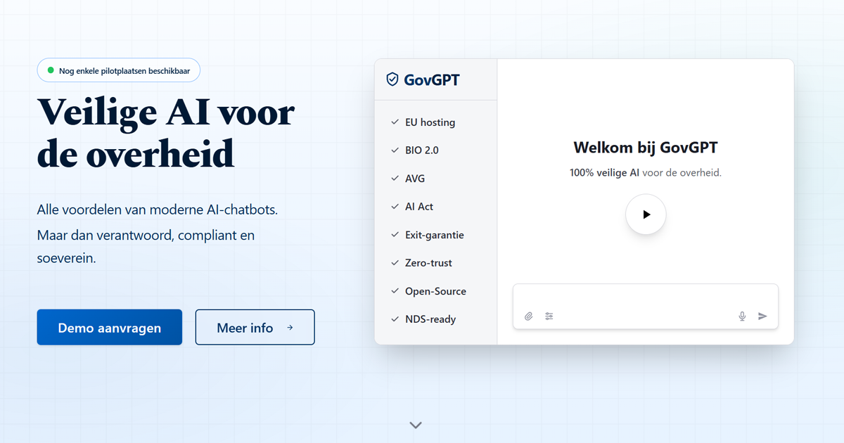 GovGPT - Veilige AI voor de Nederlandse Overheid